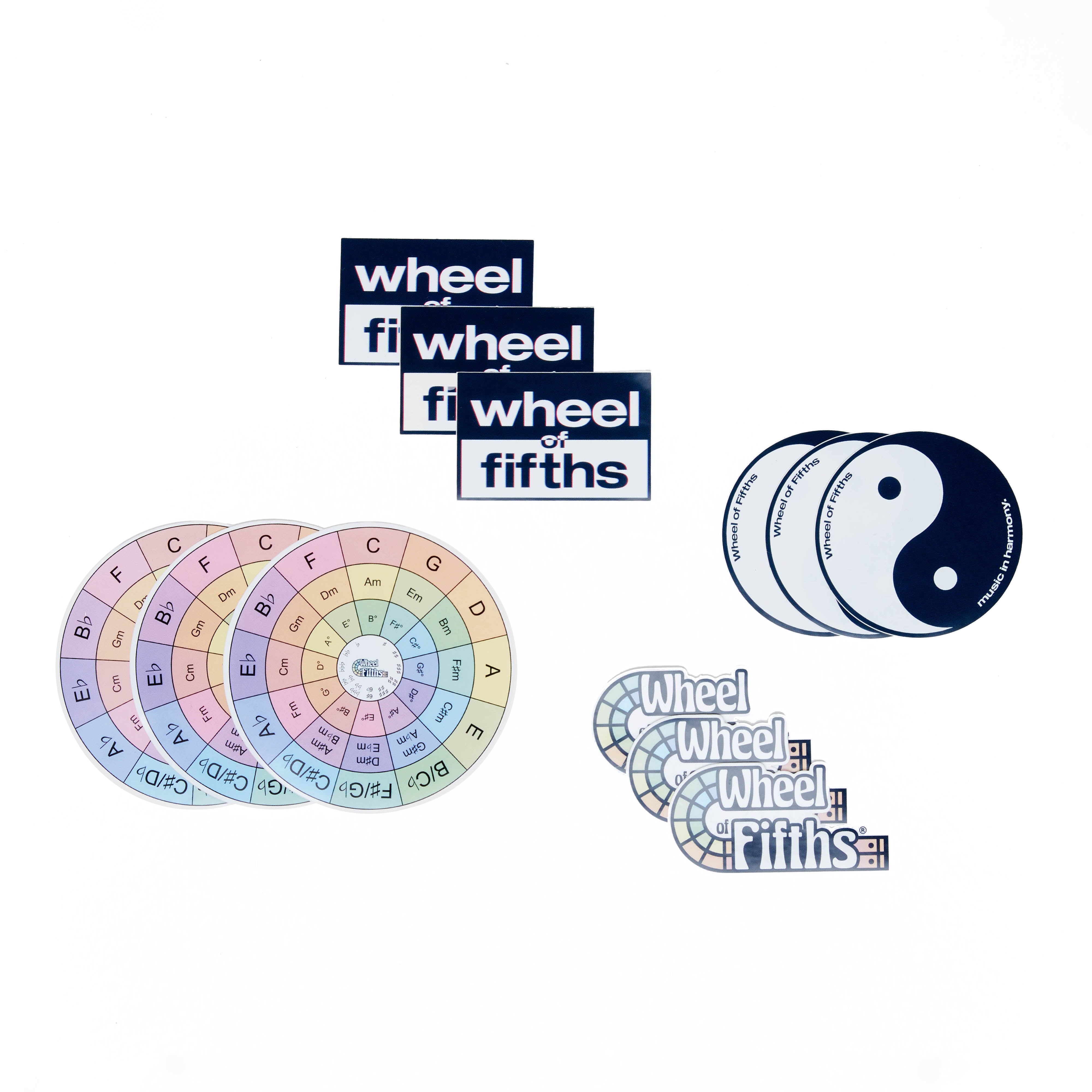 Wheel of Fifths – Assorted Sticker Pack - Wheel of Fifths